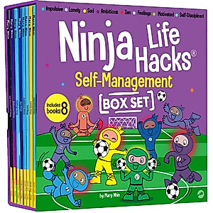 Ninja Life Hacks Self Management 8 Book Box Set (Books 33-40: Impulsive, Lonely, Sad, Ambitious, Zen, Feelings, Motivated, Self Disciplined)