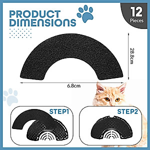 Hoolerry 12 Pcs Carbon Filters Compatible with Litter-Robot 4 Activated Charcoal Replacement Cat Litter Box Filters to Absorb Remove Odors from Pets and Keep Home Fresh