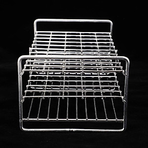 Test Tube Rack, Metal Test Tube Rack Square Hole Test Tube Stand with Handle for Laboratory