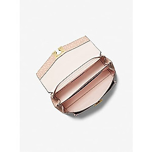 Michael Kors Lita Medium Two-Tone Logo Crossbody Bag Ballet