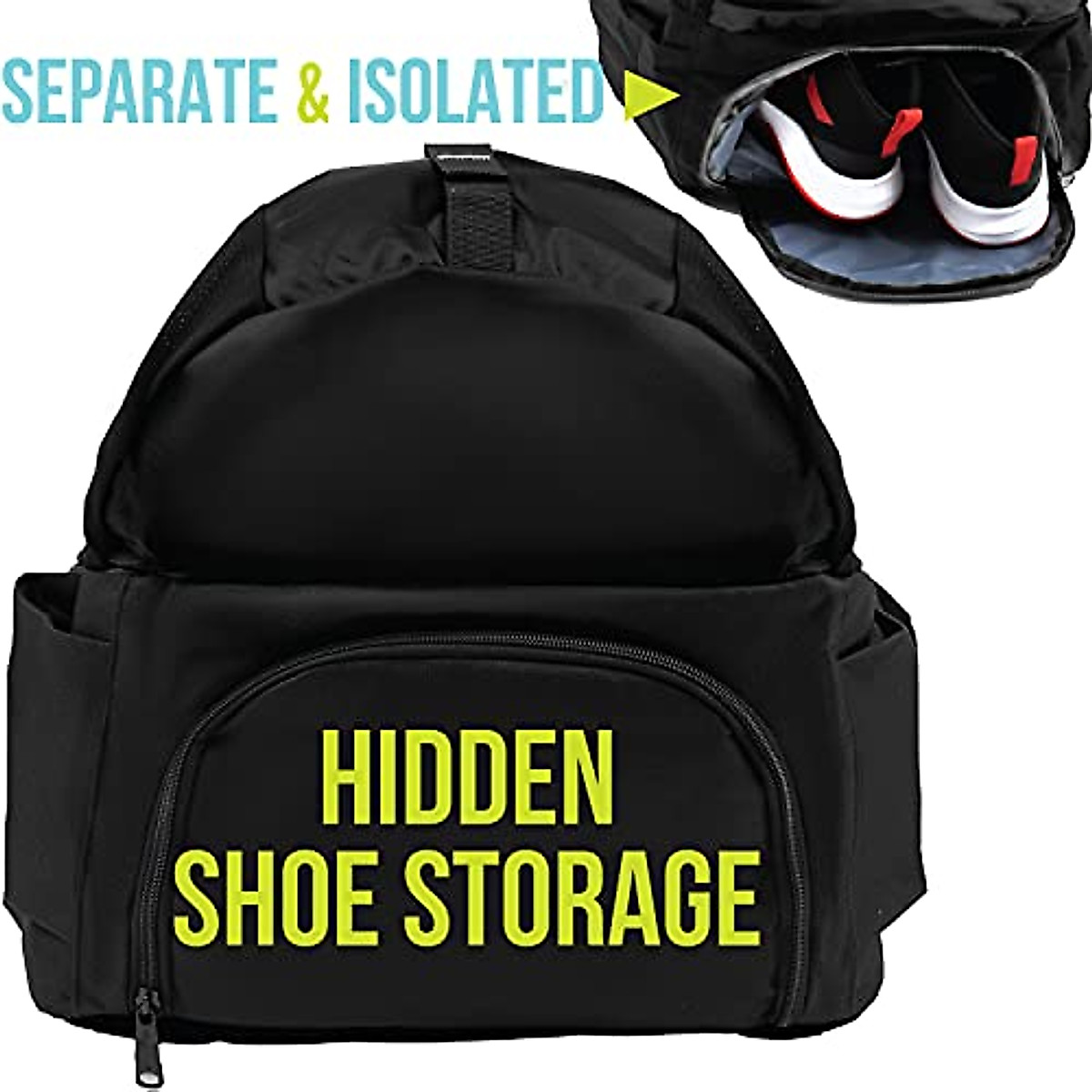 Athletico Basketball Bag - Large Basketball Backpack for Men & Women - Volleyball & Soccer (Black)