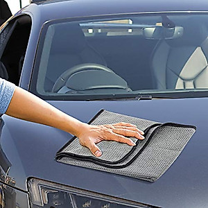 Zwipes Auto 879-2 Professional Microfiber Waffle Drying Towel, 25 in. x 36 in, 2-Pack