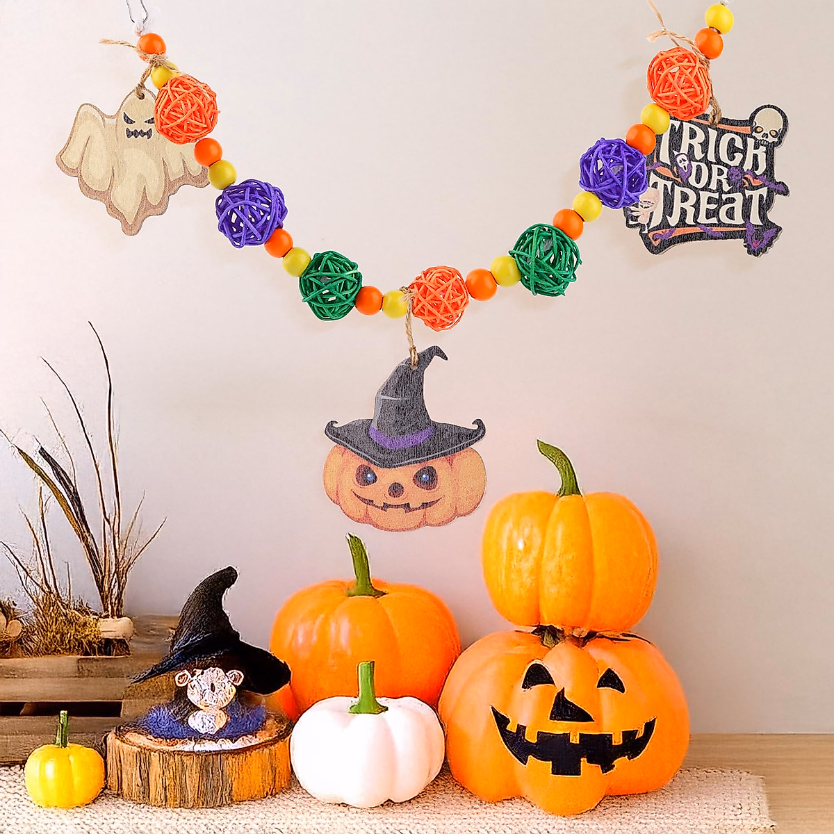 Abizoo Guinea Pig Toys Halloween, Chinchilla Toys Rabbit Toys Teeth Care Improve Pets Dental Health for Chinchillas Hamsters Rat Small Animals Playing Teeth Grinding Indoor Outdoor