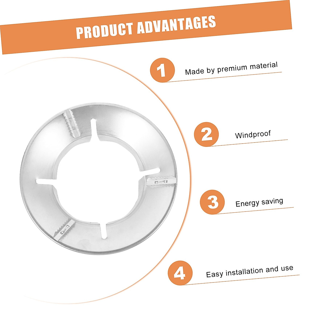 Cabilock Wok Rack Iron Gas Stove Wok Support Ring Wok Support Stand Energy Saving Cooktop Range Pan Gas Cover for Home Restraurant Hotel (Silver)