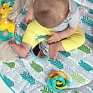 Bright Starts Hug 'N Cuddle Activity Gym & Playmat with Take-Along Toys