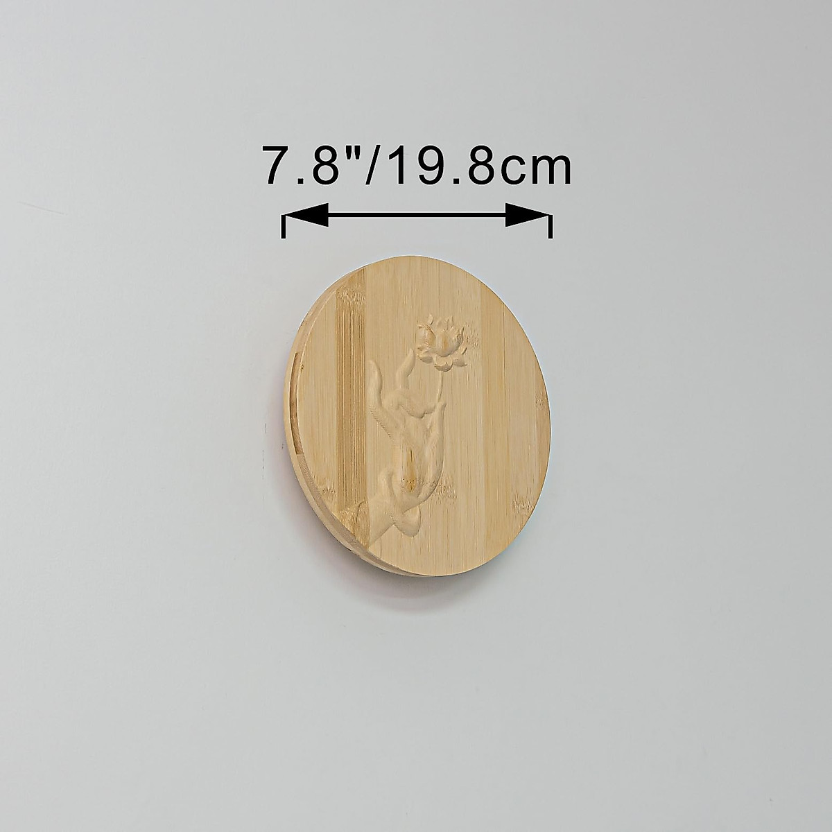 SKIVTGLAMP Hand Made Nature Wood Wall Sconce Rechargeable Battery Operated LED PIP Motion IR Sensor Wall Lamp, No Drilling Cordless Farmhouse Wood Embossed for Rustic Backlight Leaning Customizable