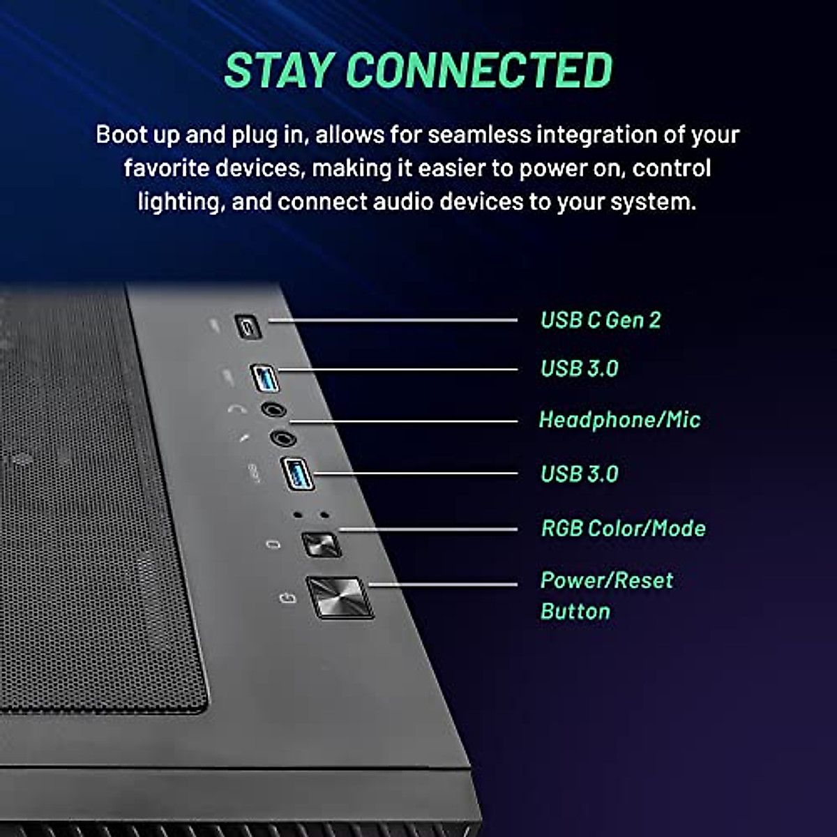 Skytech Gaming Siege Gaming PC Desktop – Intel Core i7 12700F 2.1 GHz, NVIDIA RTX 4070 Ti, 1TB NVME SSD, 16GB DDR4 RAM 3200, 850W Gold PSU, 240mm AIO, 11AC Wi-Fi, Windows 11 Home 64-bit