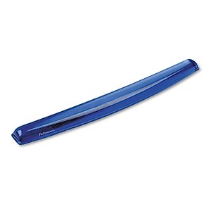 91137 Fellowes Gel Crystals Keyboard Wrist Rest, 18.5inch X 2.25inch, Blue