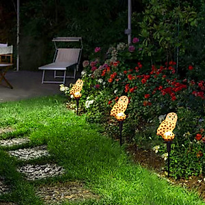 YUEFA Solar Garden Lights Outdoor, Solar neon Lights,2 Pack Solar Pineapple,for Garden Path，Patio Backyard and Outdoor Large Lawn Decoration