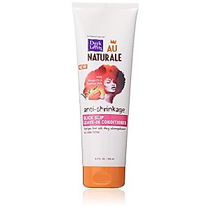 SoftSheen-Carson Dark and Lovely Au Naturale Anti-Shrinkage Curly Hair Products, Slick Slip Leave-In Conditioner, with Mango Oil and Bamboo Milk, for All Curl Types, Paraben Free, 8.5 Fl oz