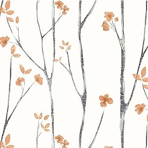 Timeet Peel and Stick Wallpaper Boho Floral Wallpaper Tree Contact Paper Removable Wallpaper 16.14"x118.11" Self Adhesive Wallpaper for Walls Covering Vinyl Roll
