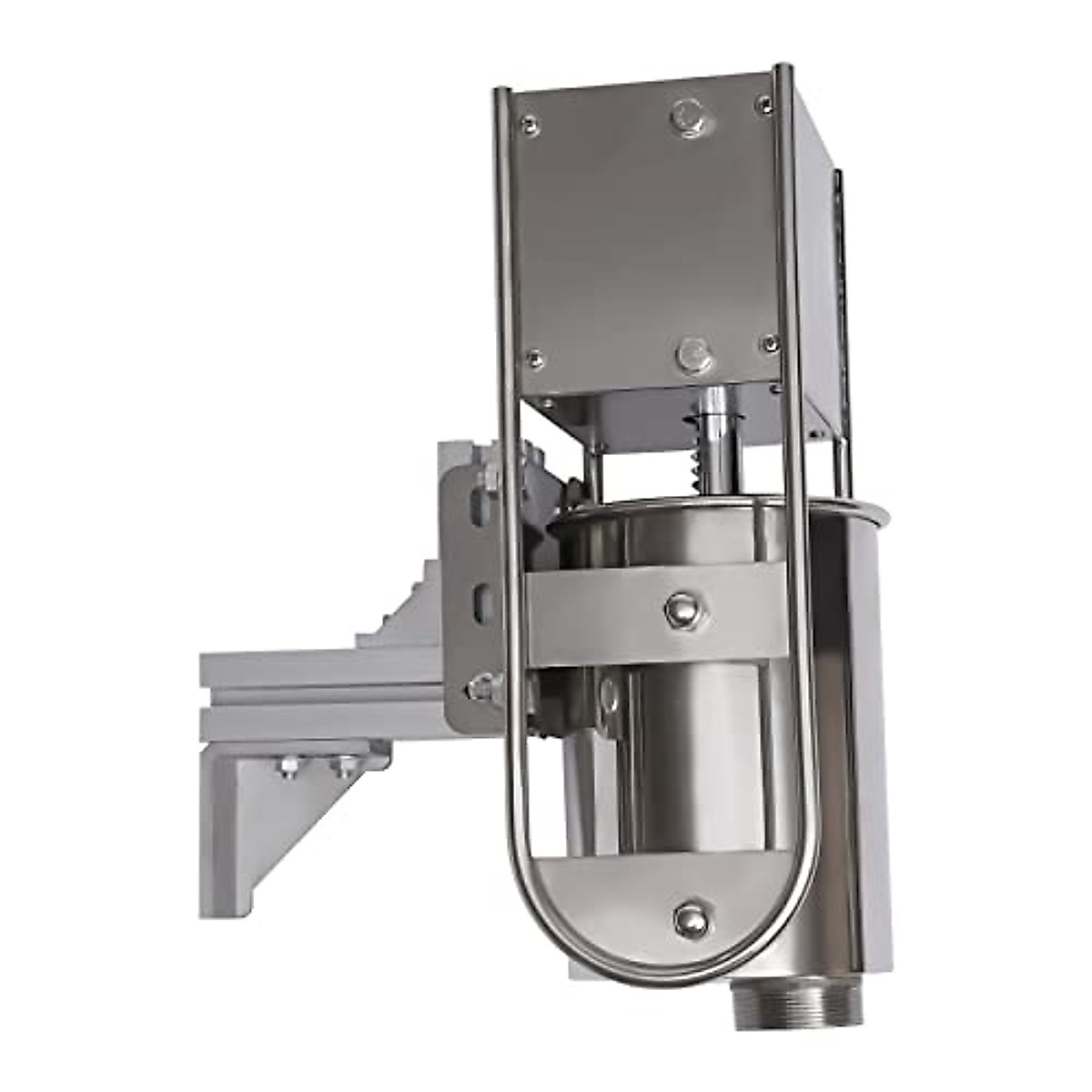 6L Commercial Manual Vertical Churros Filler with 5 Nozzles, Commercial Home Stainless Steel Donut Churros Maker Machine Dessert Donuts Filler