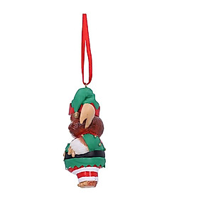 Nemesis Now Officially Licensed Gremlins Gizmo Elf Hanging Ornament, Green, 9.5cm