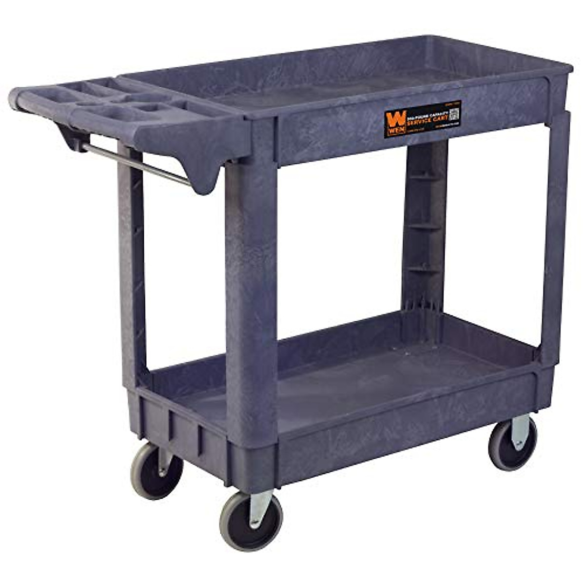 WEN 73002T 500-Pound Capacity 40 by 17-Inch Service Utility Cart & 500-Pound Capacity 46 by 25.5-Inch Extra Wide Service Utility Cart