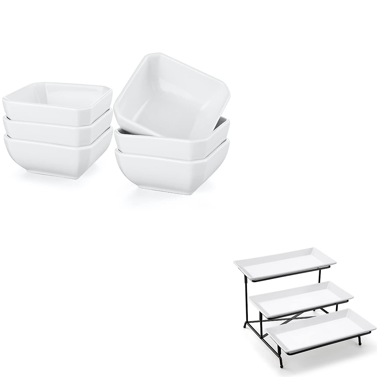Yedio 3 Oz Dipping Bowls Yedio 3 Tier Serving Tray