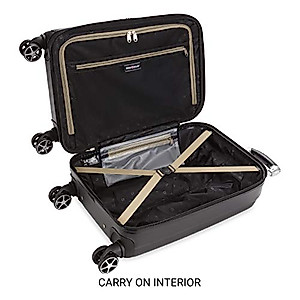 SwissGear 7585 Hardside Expandable Luggage with Spinner Wheels, Black, 3-Piece Set (19/23/27)