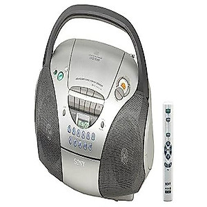 Sony CFD-S300 CD Radio Cassette Recorder Boombox (Silver)