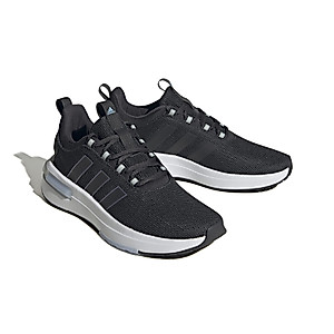adidas Women's Racer Tr23 Sneaker, Carbon/Carbon/Blue Dawn, 7.5