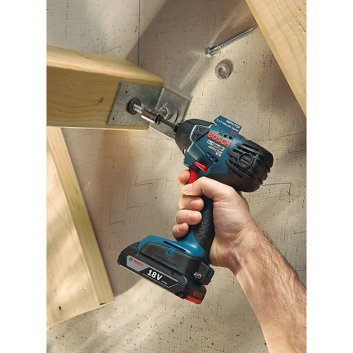 BOSCH Bare-Tool 25618B 18-Volt Lithium-Ion 1/4-Inch Hex Impact Driver,Blue