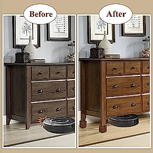 Sopicoz 3 inch Furniture Risers Square Bed Risers Set of 4, Heavy Duty Wood Bed Lifters Bed Frame Risers Blocks for Sofa, Chair, Cabinet, Table