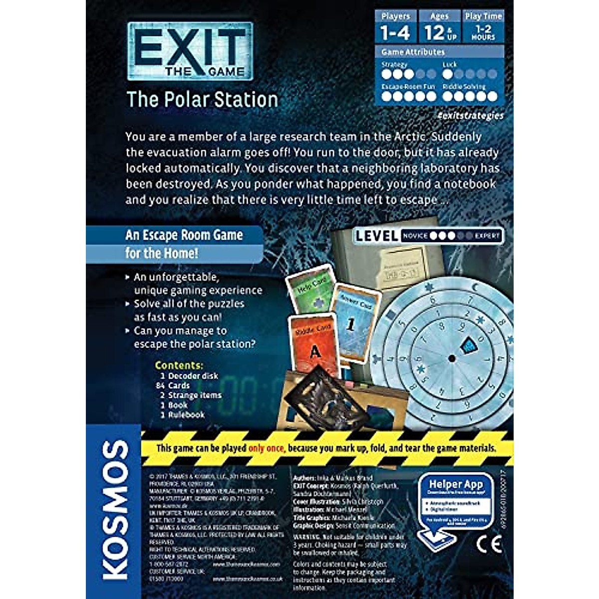 The Polar Station | Exit: The Game - A Kosmos Game | Family-Friendly, Card-Based at-Home Escape Room Experience for 1 to 4 Players, Ages 12+