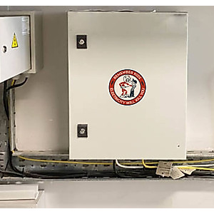 IMPERIAL VIBES - Remember Kids Electricity Will Kill You Sticker – Vinyl Decal for Window – Removable Waterproof Sticker for Van Bumper – Useable Indoor & Outdoor – Easy use for Car, Van, & SUV–Imp 10