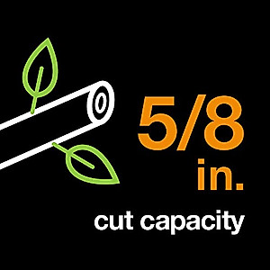 Fiskars 79436997J Softgrip Bypass Pruner, Black/Orange Small