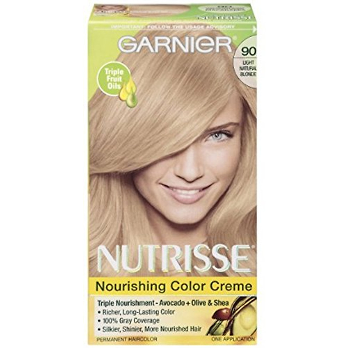 Garnier Nutrisse Nourishing Color Cr?me, Light Natural Blonde [90] 1 ea