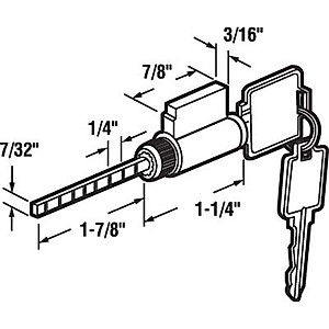 C.R. LAURENCE E2107 CRL Cylinder Lock with Compatible Keyway for Weiser, Kwikset and Weslock - Keyed Alike