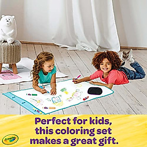 Crayola Color and Erase Mat, Travel Coloring Kit, Gift for Kids, Ages 3, 4, 5, 6