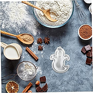 Mikinona 1 PC Cake Mold Metal Dies Bread Baking Pan Bread Mold Cupcake Molds Pie Tart Molds 3d Cake Mold Halloween Aluminum Alloy Baking Utensil Useful Ghost Cake Mold Lovely Cake Mould Hat