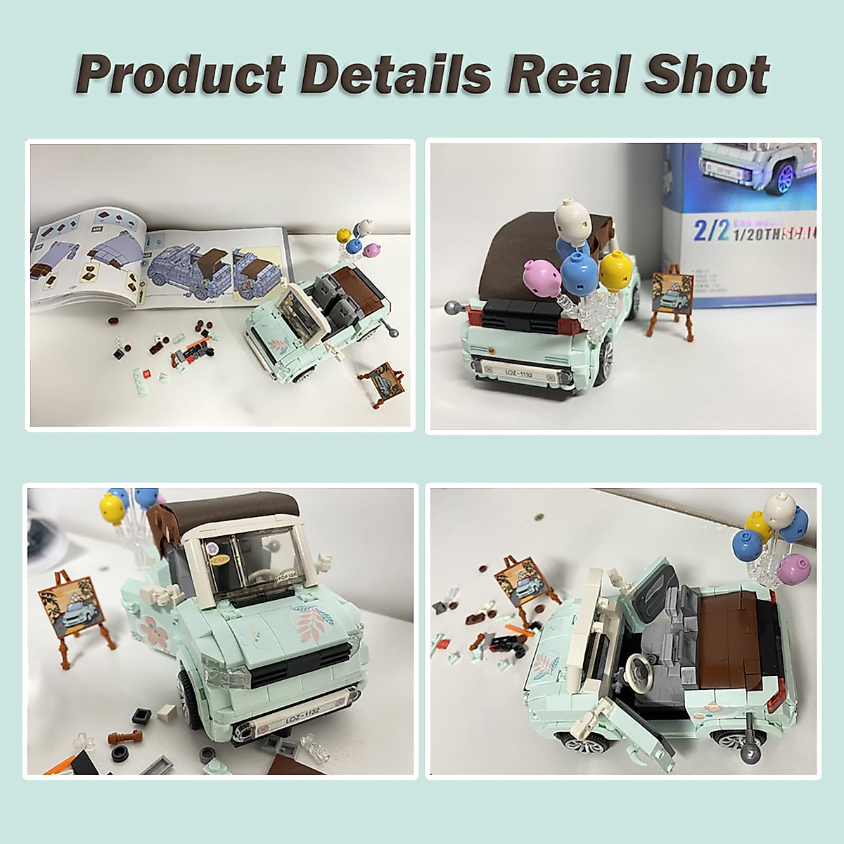 MOCREAR Scooter Building Blocks,Motorcycle Building Blocks Set,673/779 pcs Motorcycle Toy Building Blocks Kit,Motorcycle Building Set,Building Toys Great Gifts for Kids,Adults,All Ages (779 pcs)