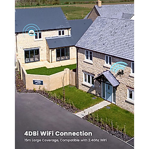 ieGeek Security Cameras Wireless Outdoor, 2K Solar Security Camera System 360° PTZ with Spotlight & Siren, 2.4Ghz Outdoor Security Cameras,Color Night Vision, Work with Alexa, PIR, 2-Way Talk, IP65