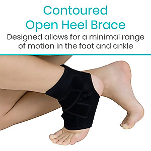 Vive Ankle Brace for Sprained Ankle - Adjustable Ankle Sleeve for Plantar Fasciitis, Tendonitis, Sprains, Swollen Feet - Lace Up Support Wrap for Running, Sports Injuries, Recovery (Fits Right & Left)