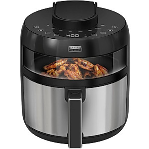 Bella Pro Series 5.3-qt. Digital Air Fryer with Viewing Window Stainless Steel