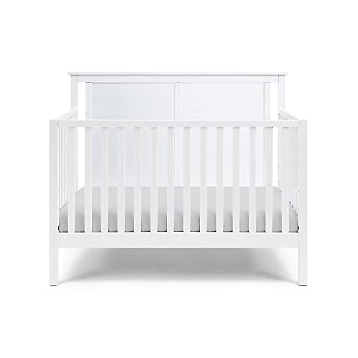 Suite Bebe Connelly 4 in 1 Convertible Crib in White with Rockport Gray Wood
