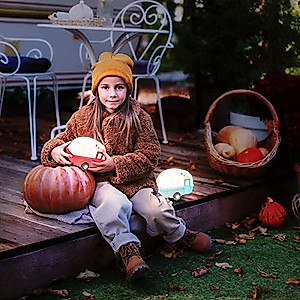 Nianjida Camper Night Light for Kids, 2pcs RV Design Warm Nursery Night Lights with Battery Powered, Cute Lamp for Boys and Girls, Portable Nightlights for Children, Toddlers, RV Gifts