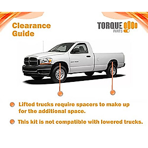 TORQUE Airbag Air Bag Suspension Kit for 1999-2004 Ford F250 F350 and 2008-2010 Ford F250 F350 2WD 4WD F-250 F-350 Super Duty Rear Helper Bag 5000 lbs (Replaces Firestone Ride Rite 2550) (TR2550)