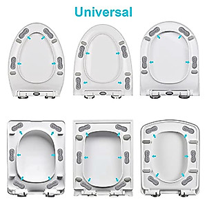 4 PACK Bidet Toilet Seat Bumper, Bidet Attachment for Toilet, Universal Seat Bumper Kit Replacement Bumpers, to Raise Toilet Bumpers Height, Reduce the Noise，Stop the Toilet from Sliding