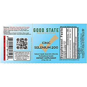 Good State Liquid Ionic Selenium 200, 596, 2 fl oz, 1 Count