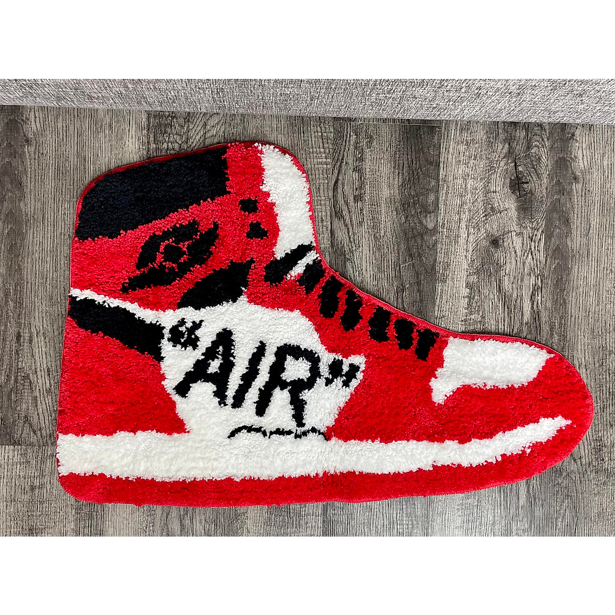 LUXAPE Sneaker Rug - Handmade & Premium- 30in (75cm) - Hypebeast Rug - Hypebeast Room Decor - Living Room, Bedroom, Children Room, Door mat - Aesthetic Room Decor - Luxape Rug (Luxape-7)