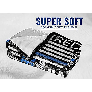 InnoBeta Police Officer Retirement Gifts, Funny Throw Blanket for Retired Police Officers Men, Law Enforcement, Correctional Officer, Cops 65" x 50"