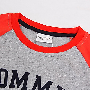 Coralup Toddler Boys Girls Unisex Cotton 2PCS Clothing Playwear Set(3-4Y,Mommy's Hunk)