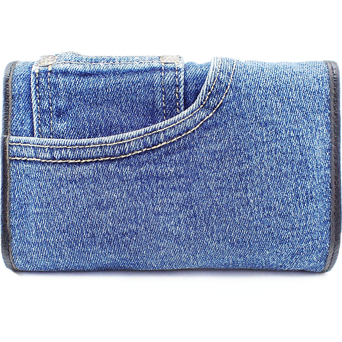 Bijoux de Ja Small Trifold Money Coin ID Window Card Holder Organizer Compact Wallet Purse for Women