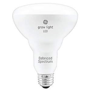 GE Grow Light LED Indoor Flood Light Bulb, Balanced Light Spectrum for Seeds and Greens, 9 Watts, Medium Base (Pack of 1)