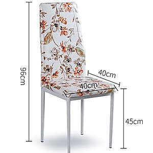 RILOOP Leather Dining Chairs Set, Upholstered Side Chairs W/Ergonomic High Backrest & Steel Frame, Dining Side Chairs for Kitchen, Dining Room, Restaurant/A9