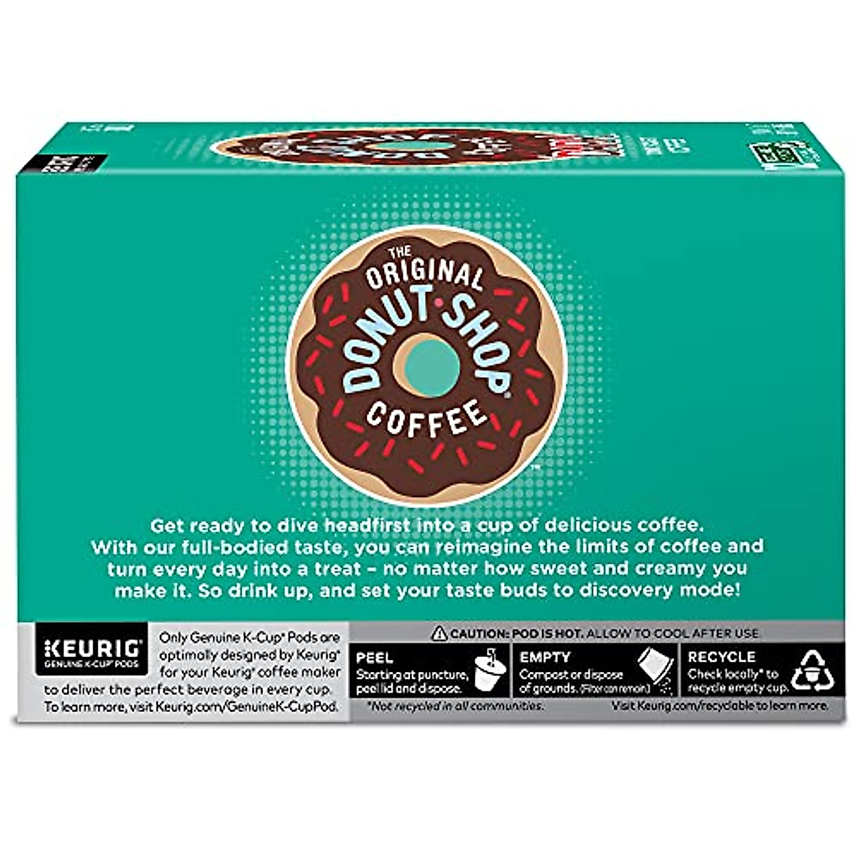 The Original Donut Shop Dark Roast Coffee, K-Cup, 12 ct