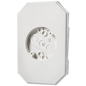 Arlington 8141DBL Siding Mounting Kits with Built-in Box, White, for 1/2 inch Lap Double Siding, 1-Pack