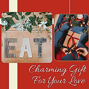 Wooden Eat Sign for Kitchen Decorations, Rustic Eat Signs Kitchen Wall Decor, Farmhouse Kitchen Wall Art, EAT Letters Farmhouse Kitchen Decor for Dining Room & Eatery, Easy to Hang or Stand on Table