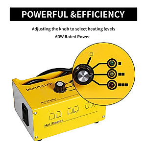 DENTPULLER 60W Plastic Welder Hot Stapler，110V Bumper Plastic Repair Welding Kit